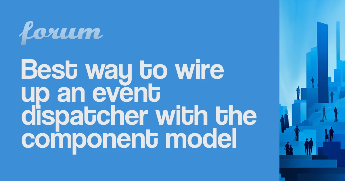 Best way to wire up an event dispatcher with the component model — Nette Framework forum