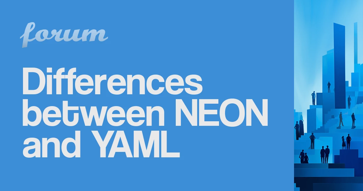 Differences between NEON and YAML — Nette Framework forum