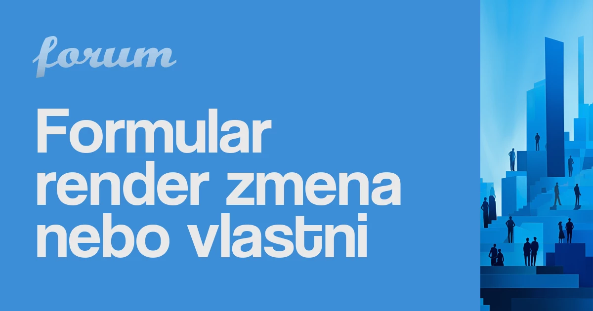 Formular render zmena nebo vlastni — Nette Framework forum