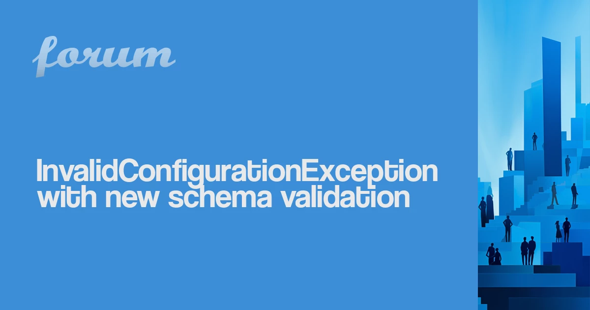 Invalidconfigurationexception With New Schema Validation — Nette Framework Forum