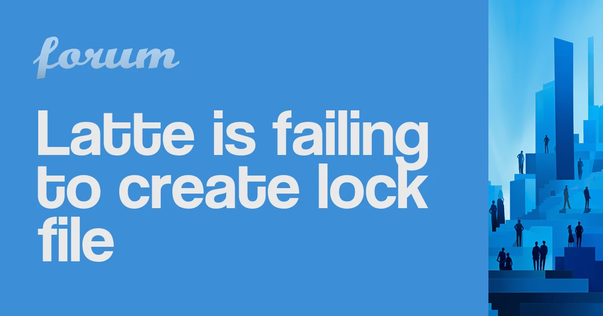 Latte is failing to create lock file — Nette Framework forum
