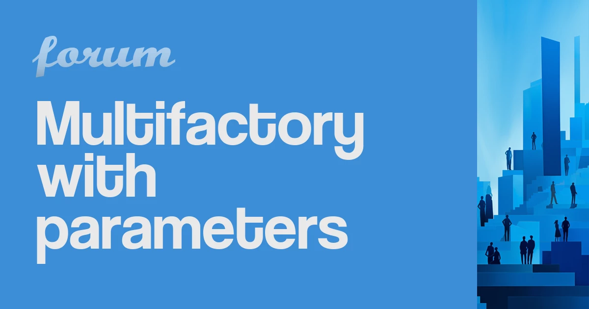 Multifactory with parameters — Nette Framework forum
