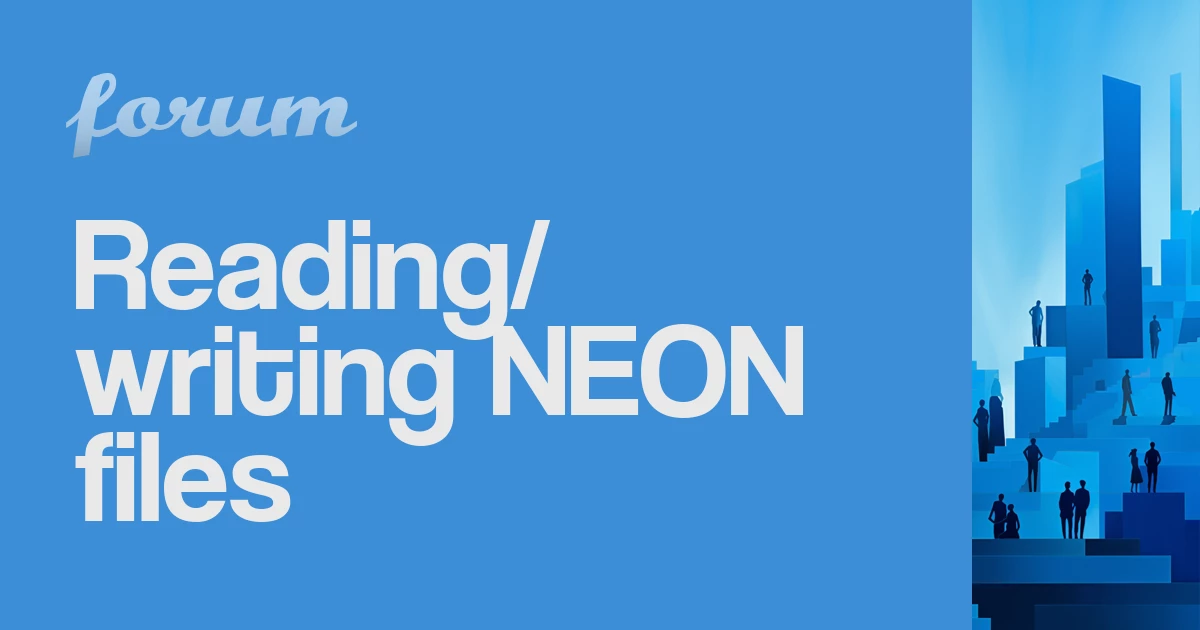 Reading/writing NEON files — Nette Framework forum