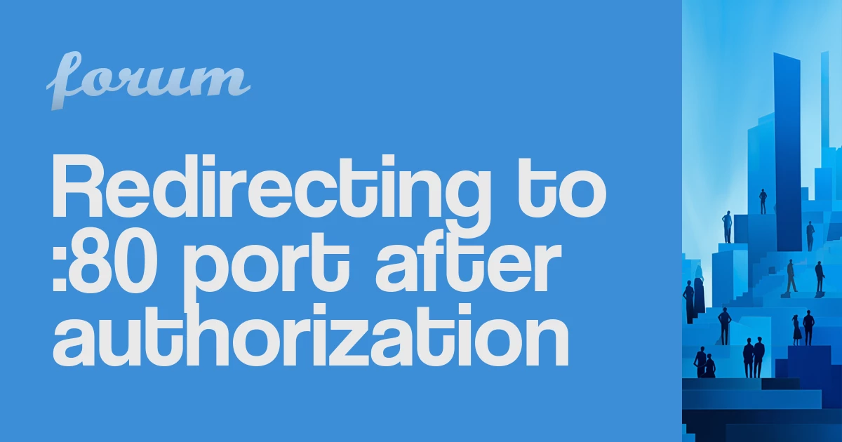 Redirecting To 80 Port After Authorization — Nette Framework Forum