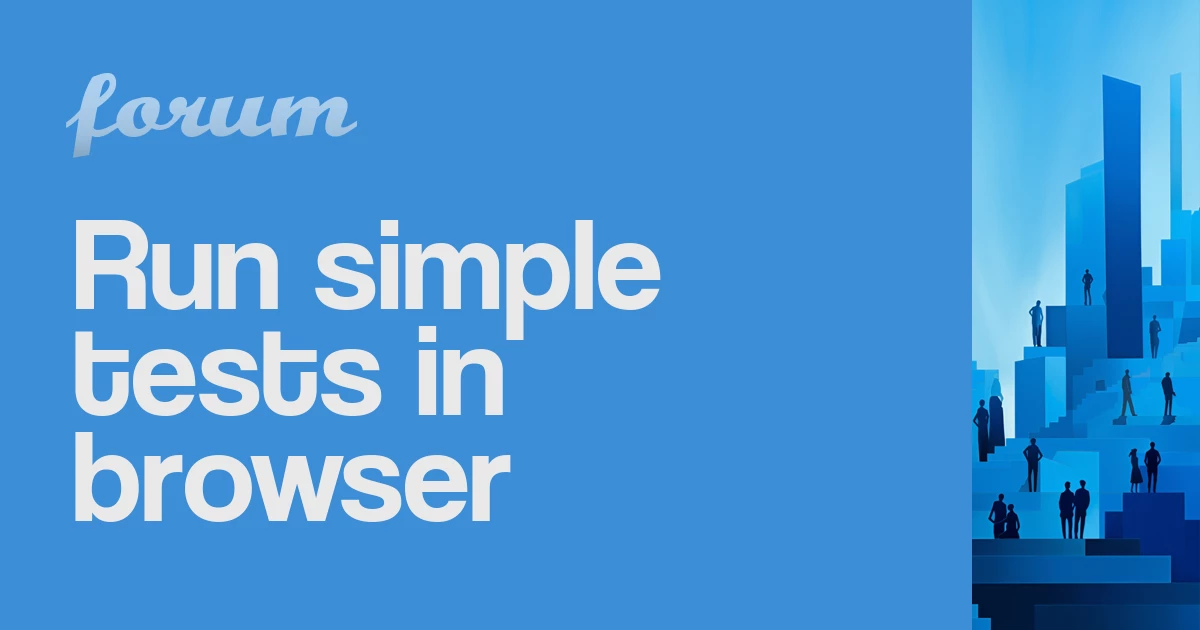 Run simple tests in browser — Nette Framework forum