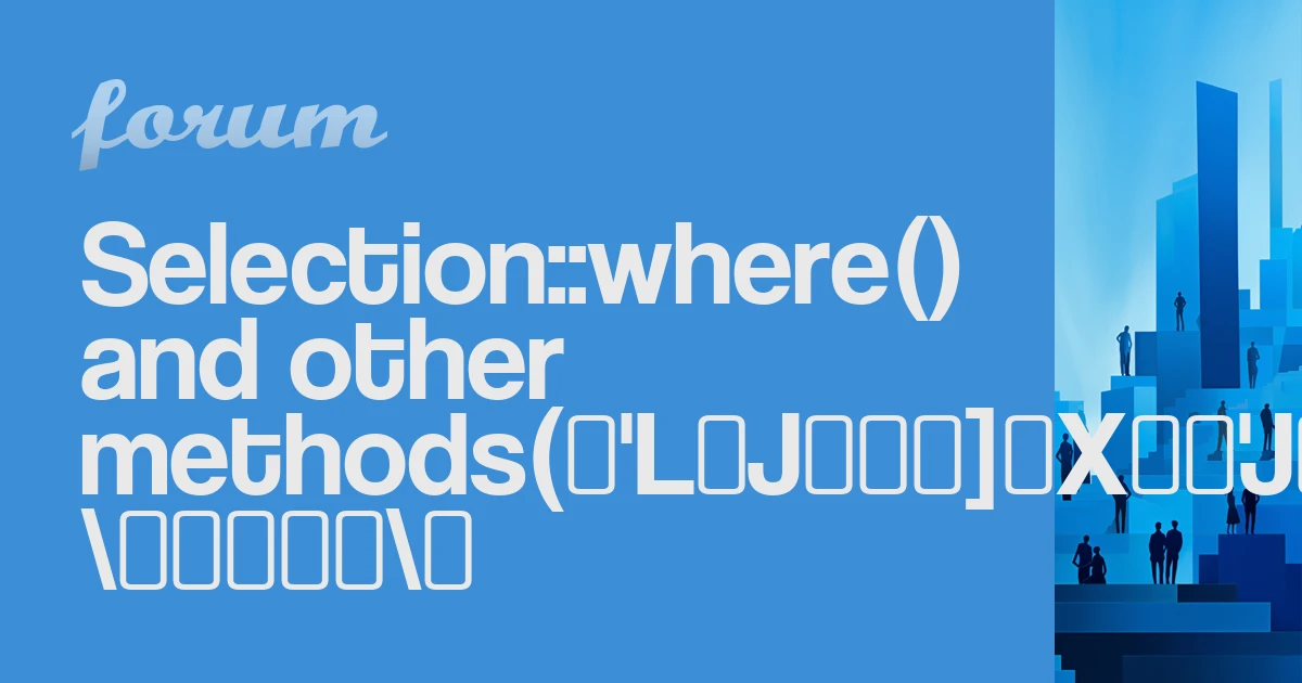 Selectionwhere And Other Methods “ Static” Return Type — Nette 7084
