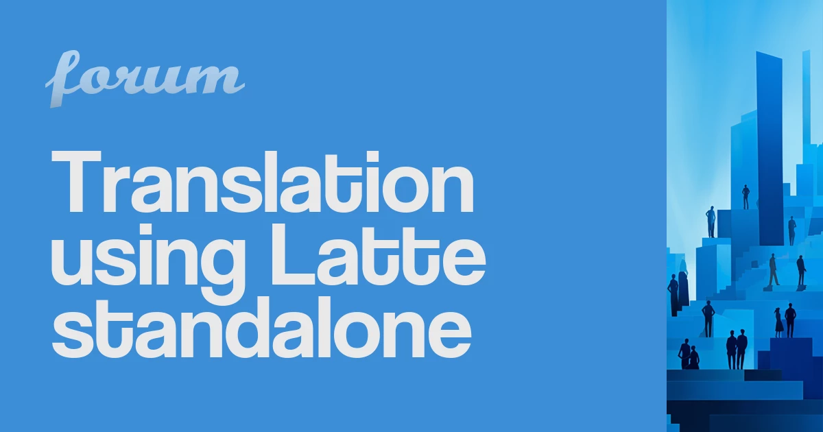 Translation using Latte standalone — Nette Framework forum
