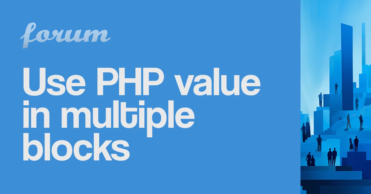 Use PHP value in multiple blocks — Nette Framework forum