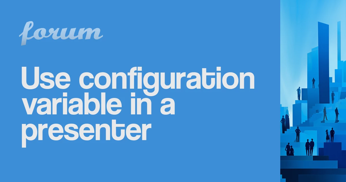 Use Configuration Variable In A Presenter — Nette Framework Forum