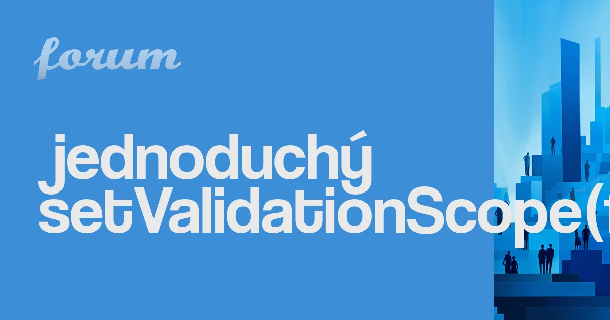Jednoduchý Setvalidationscope False — Nette Framework Forum