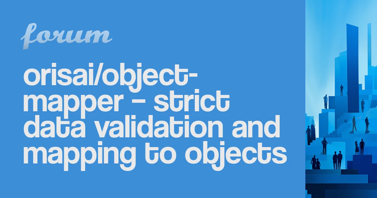 Orisai Object Mapper Strict Data Validation And Mapping To Objects