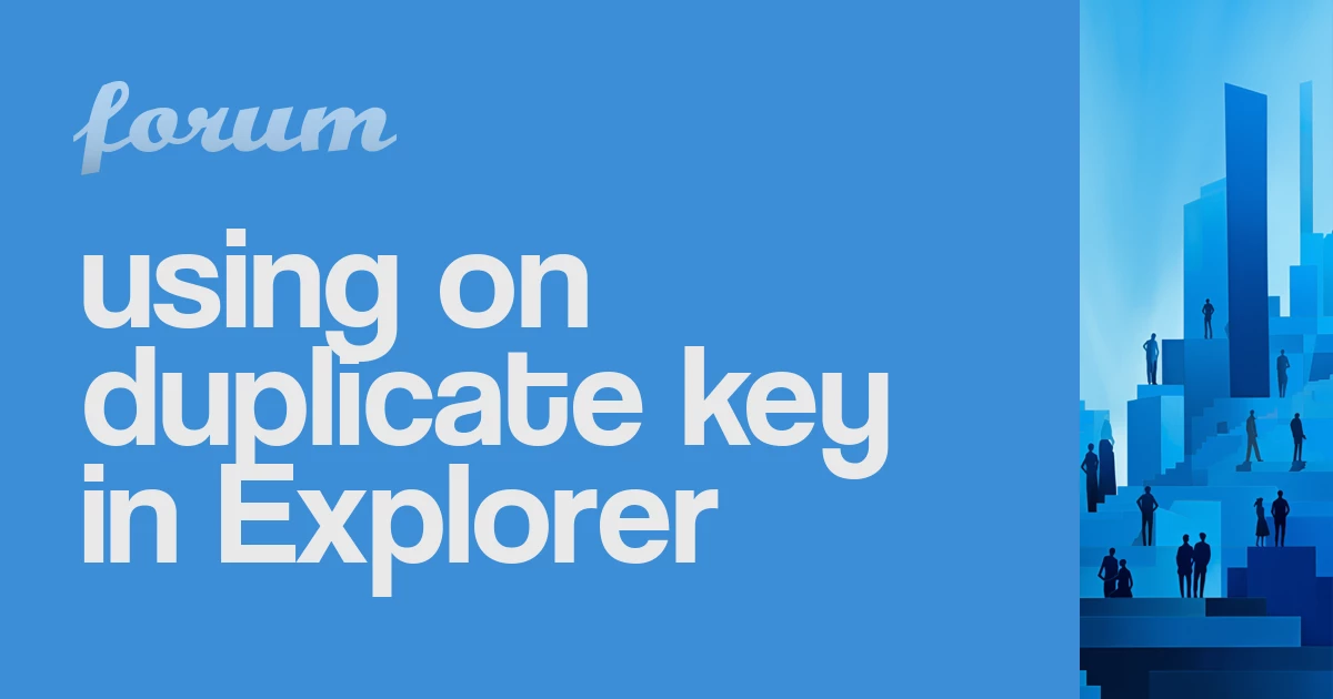 Using On Duplicate Key In Explorer — Nette Framework Forum