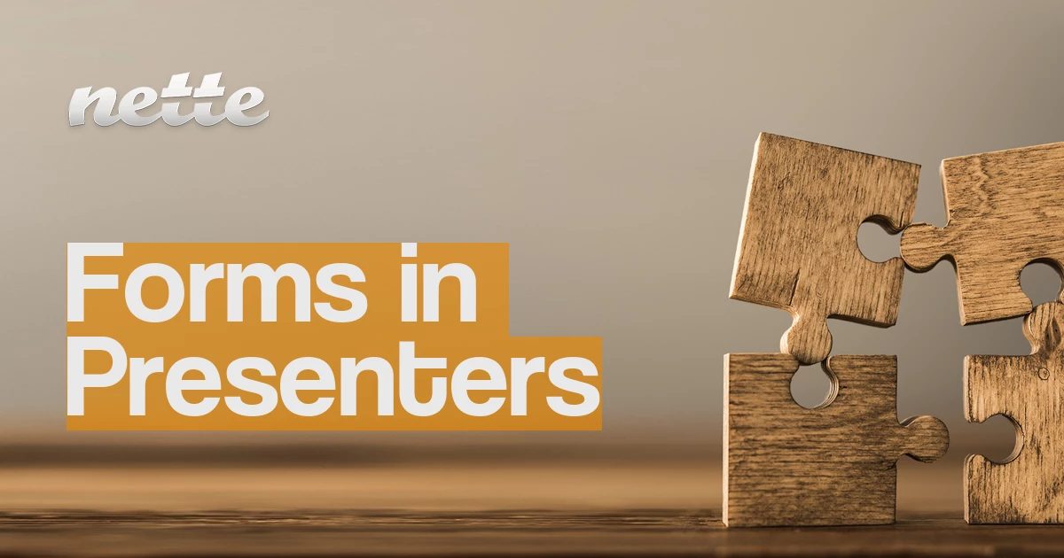 Forms in Presenters – Nette Documentation