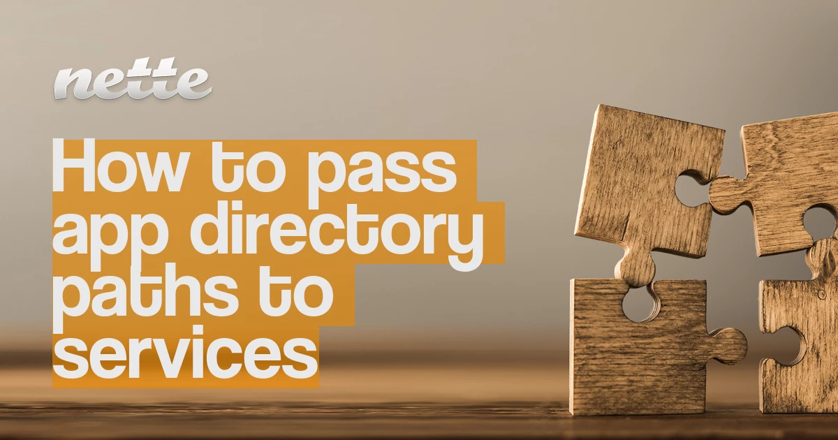 How To Pass App Directory Paths To Services Nette Blog